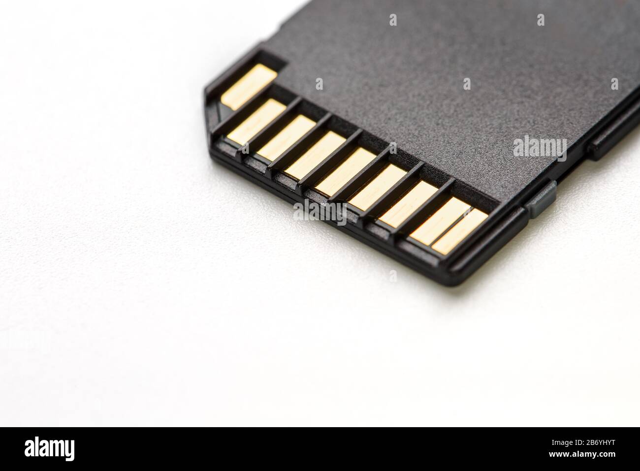 Black SD memory card on a white background, isolate Stock Photo - Alamy