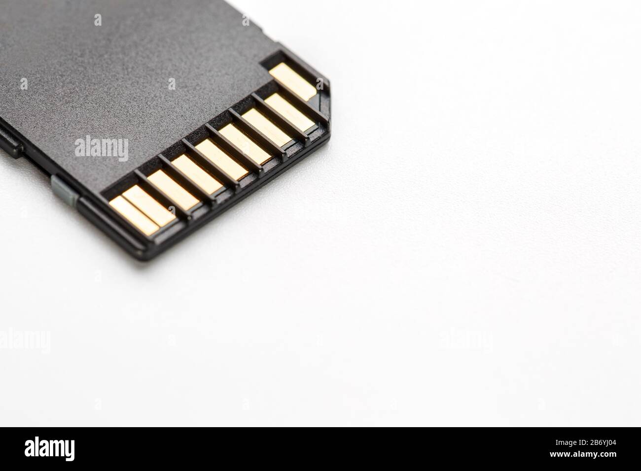 Black SD memory card on a white background, isolate Stock Photo - Alamy