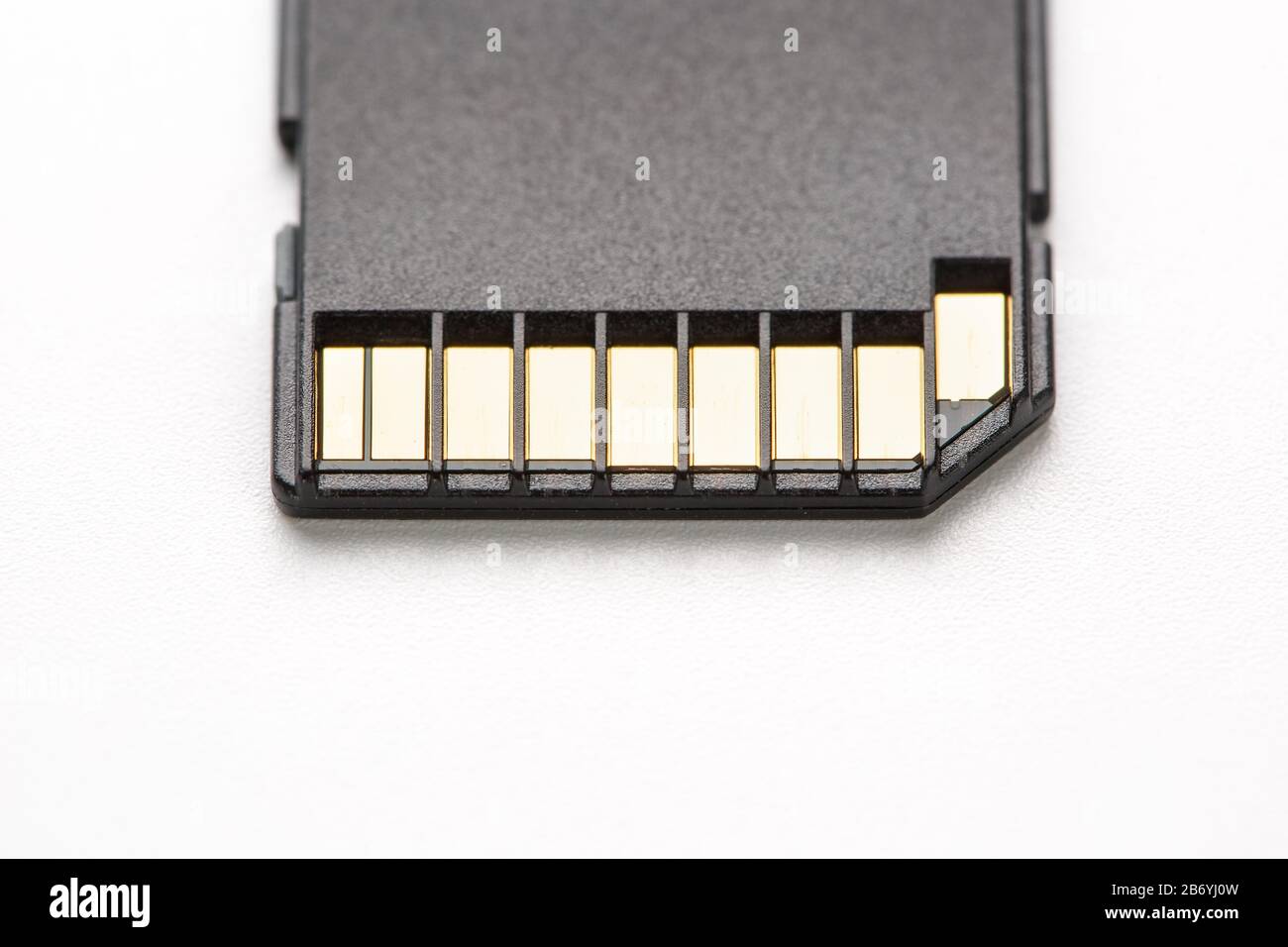Black SD memory card on a white background, isolate Stock Photo - Alamy