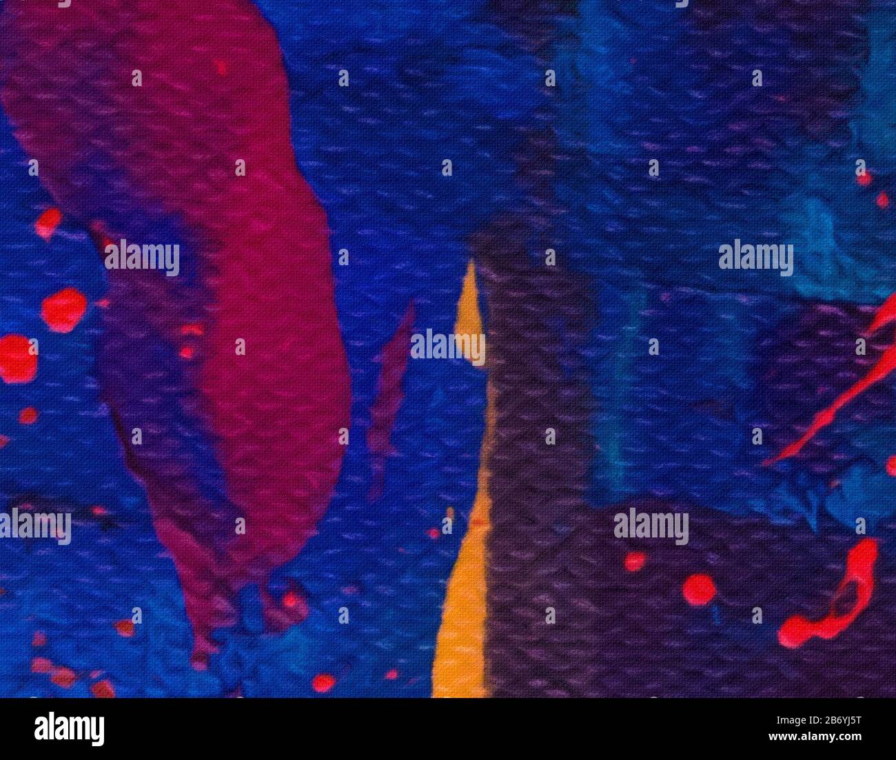 Multicolor brush strokes in oil structure. Grunge fine art mixed media ...