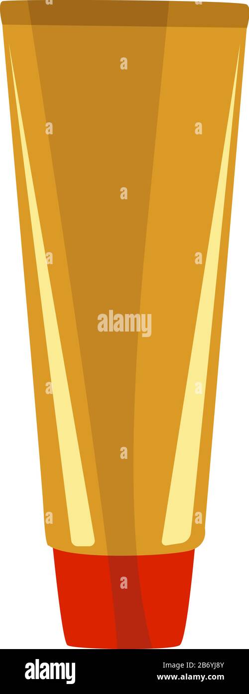 Cream tube, illustration, vector on white background Stock Vector Image ...