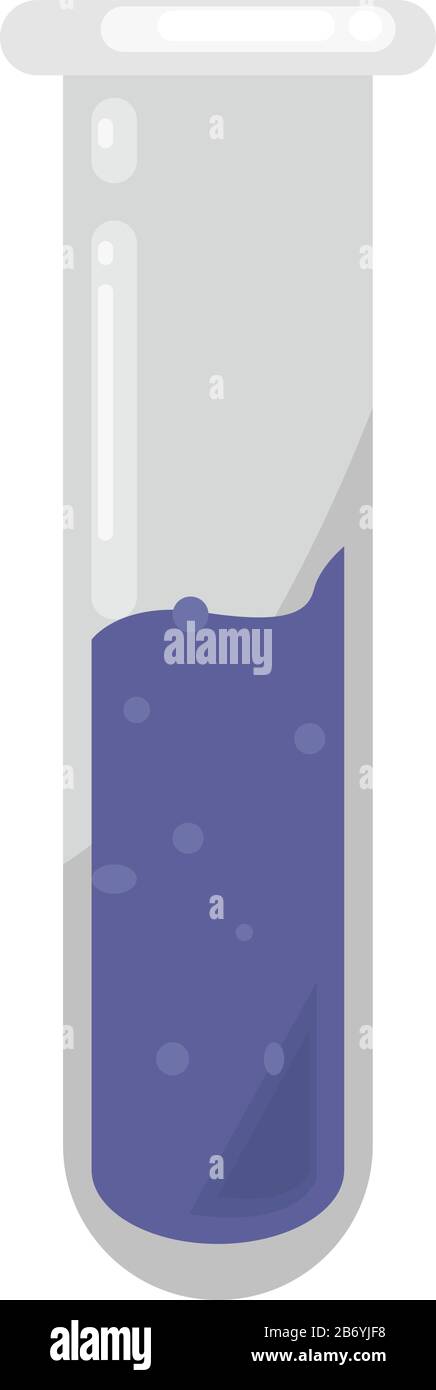test tube, illustration, vector on white background Stock Vector Image ...