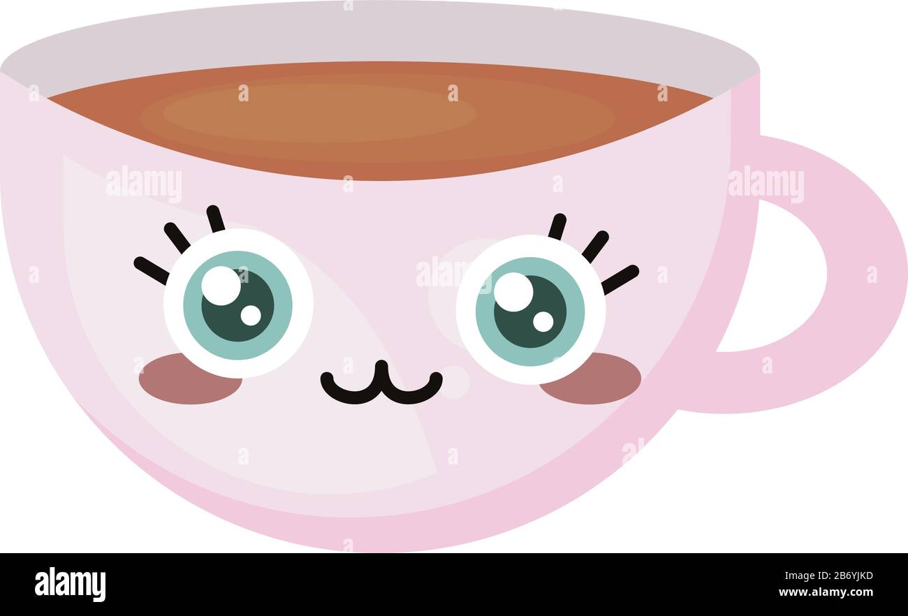 Cup of tea, illustration, vector on white background Stock Vector Image ...