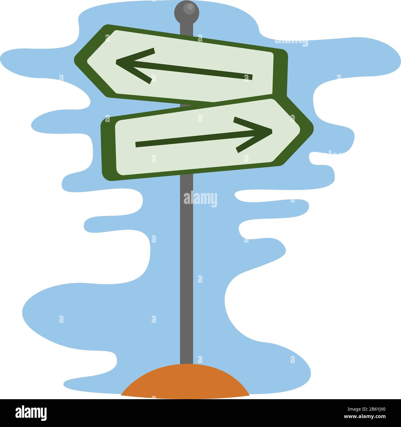 Highway signs on road Stock Vector Images - Alamy