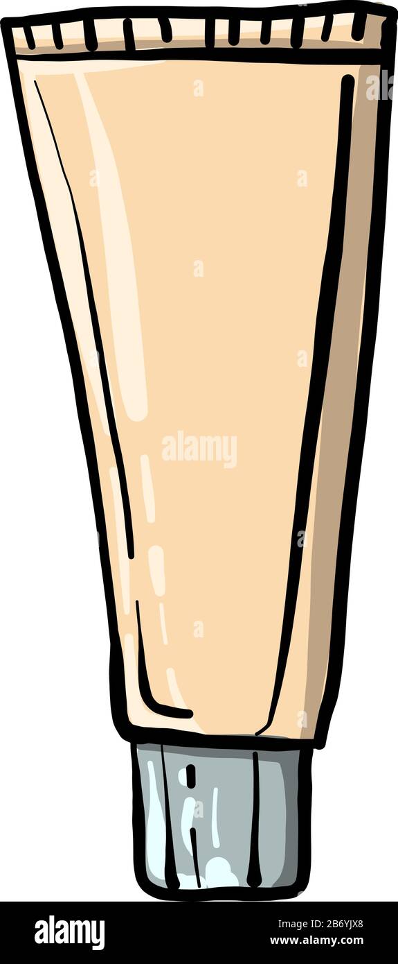 Hand cream, illustration, vector on white background Stock Vector Image ...