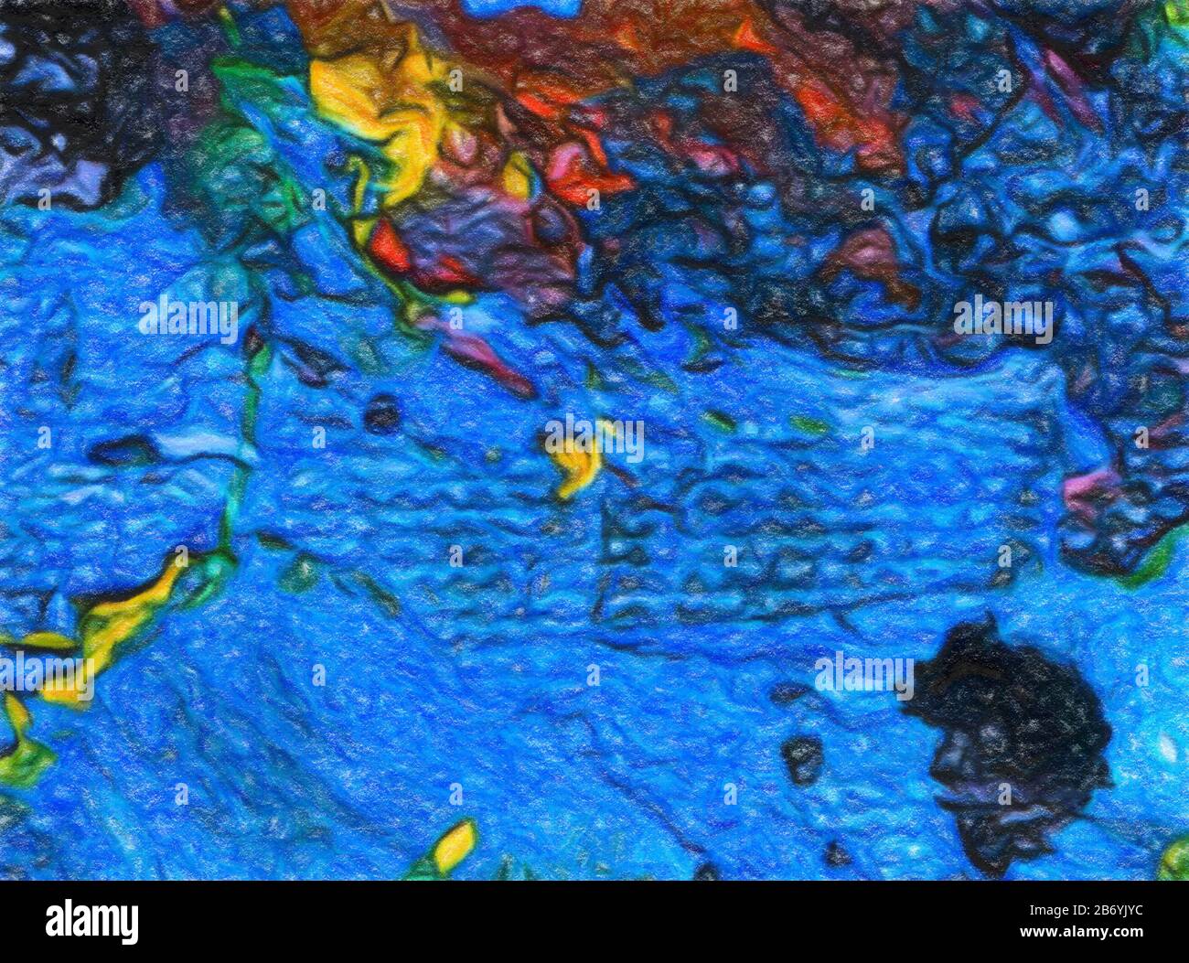 Impression color mix abstract texture art. Artistic bright background ...