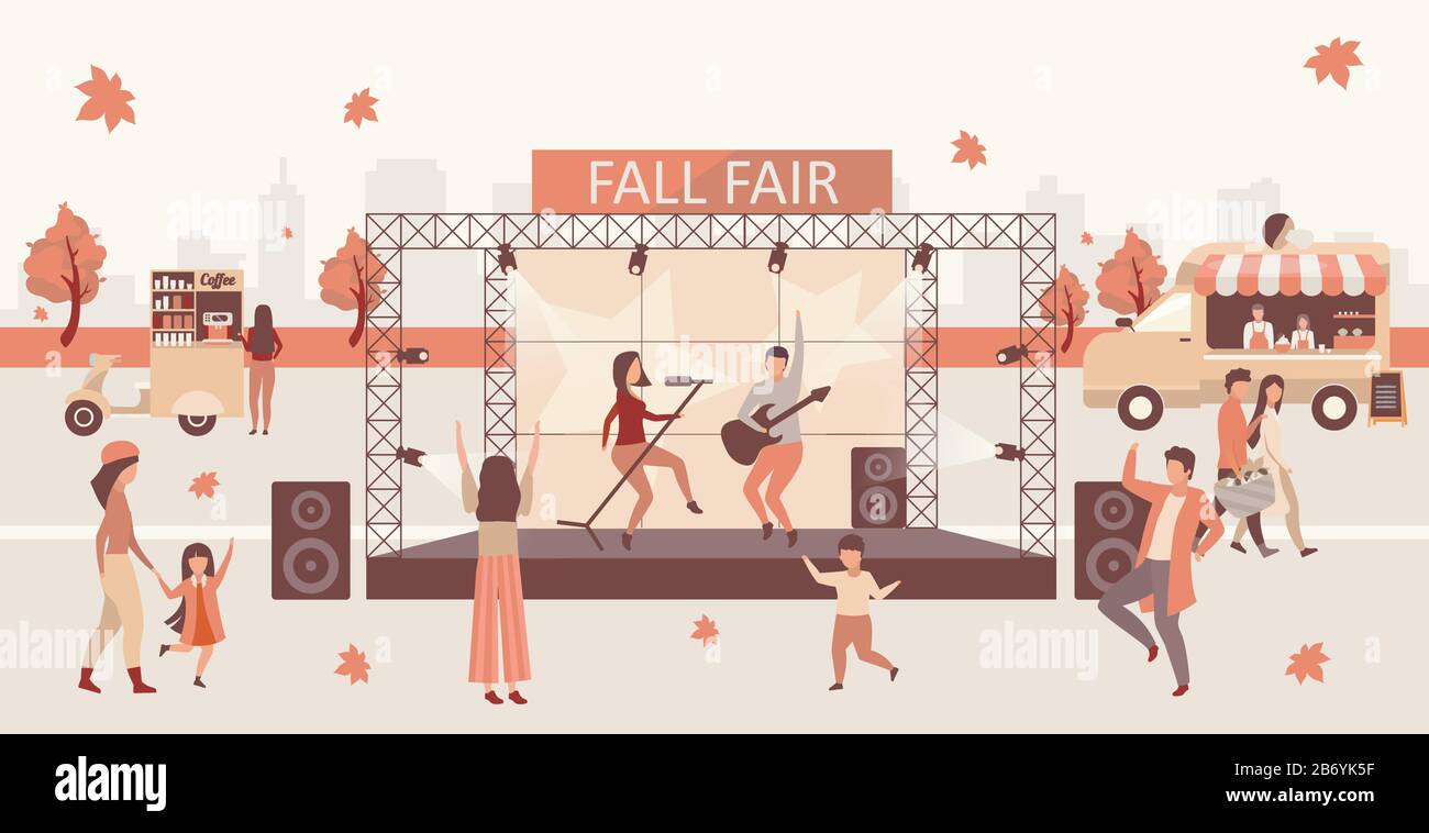 Fall fair flat vector illustration Stock Vector Image & Art - Alamy