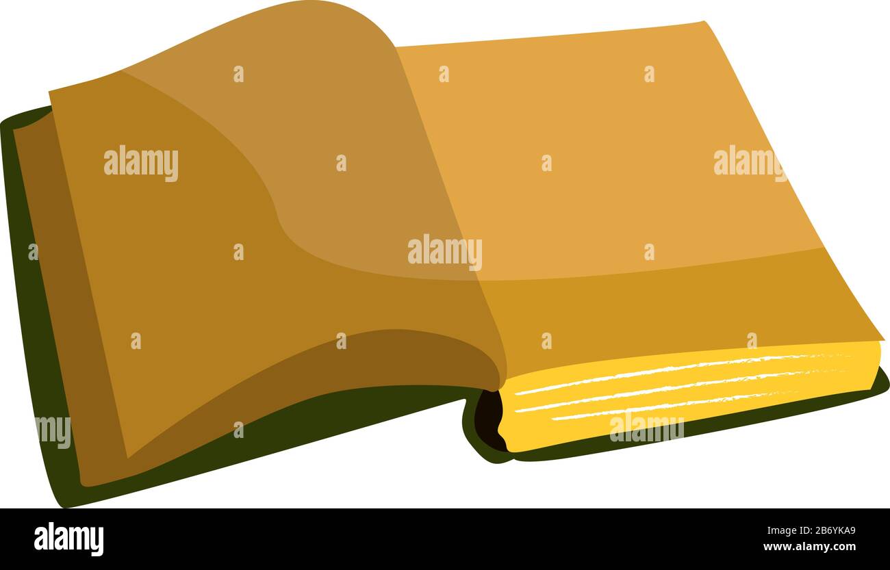 Open book, illustration, vector on white background Stock Vector Image ...