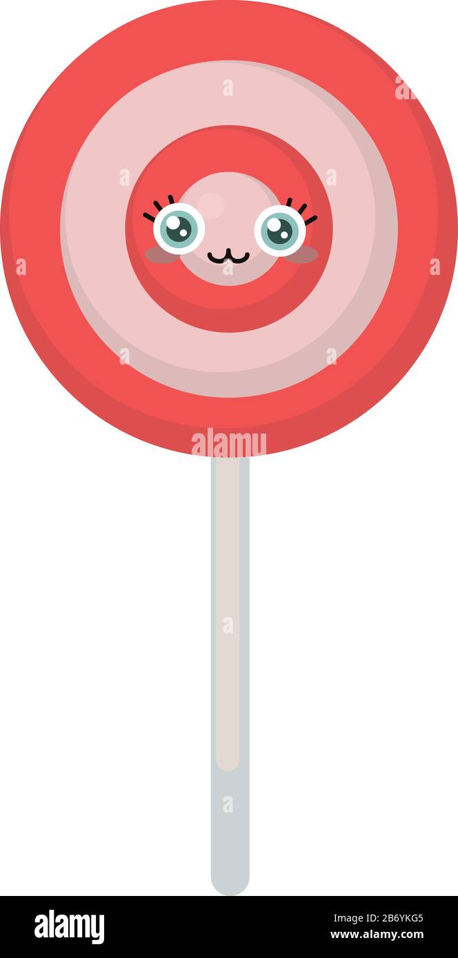 Happy candy, illustration, vector on white background Stock Vector ...