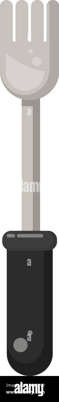 Single fork isolated on Stock Vector Images - Alamy