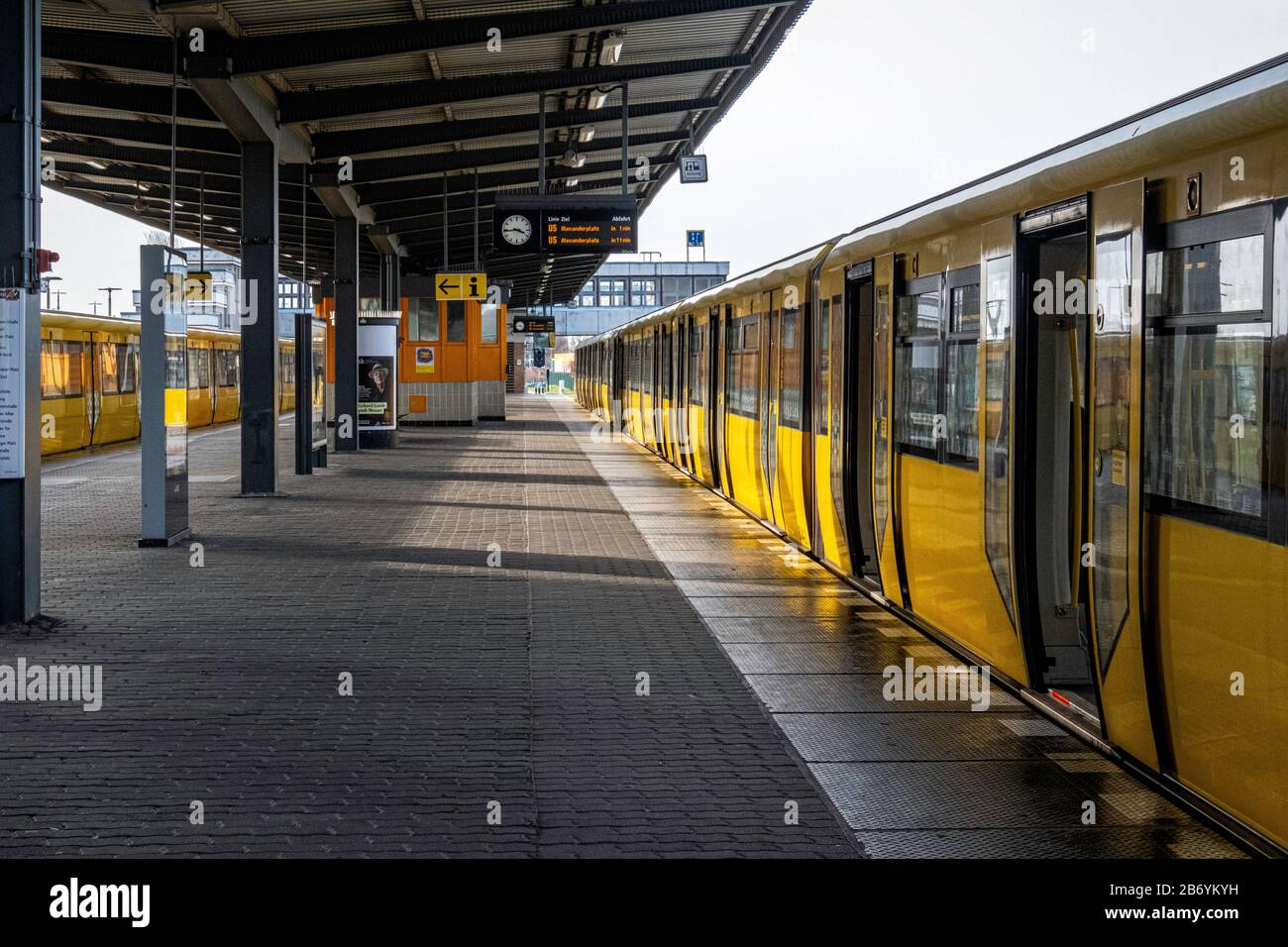 Hönow U-Bahn railway station, Eastern terminus of the U5 rail line in ...