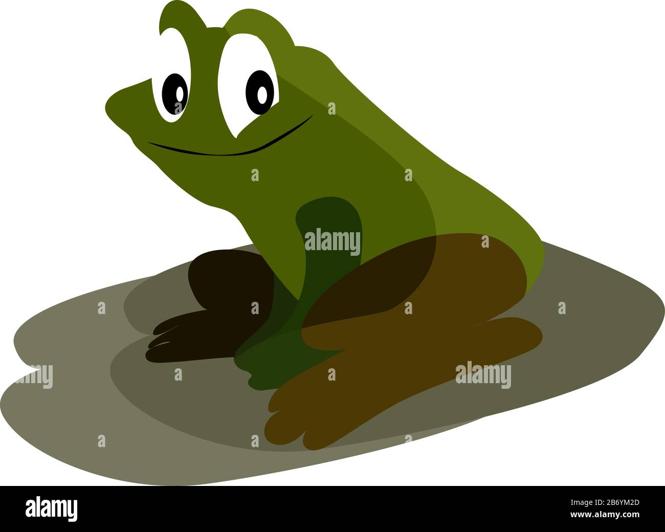 Bullfrog illustration Cut Out Stock Images & Pictures - Alamy