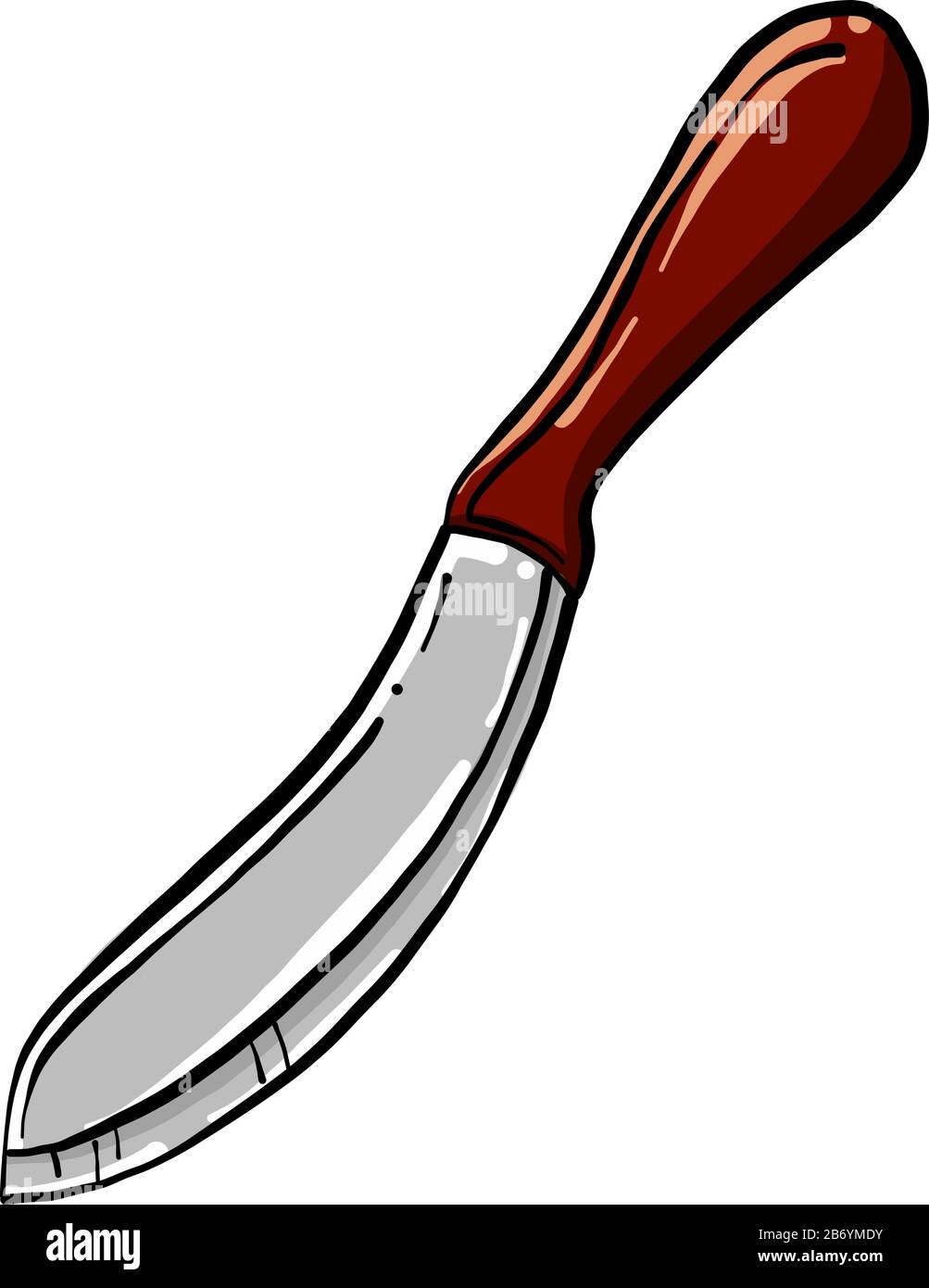 Small knife, illustration, vector on white background Stock Vector ...