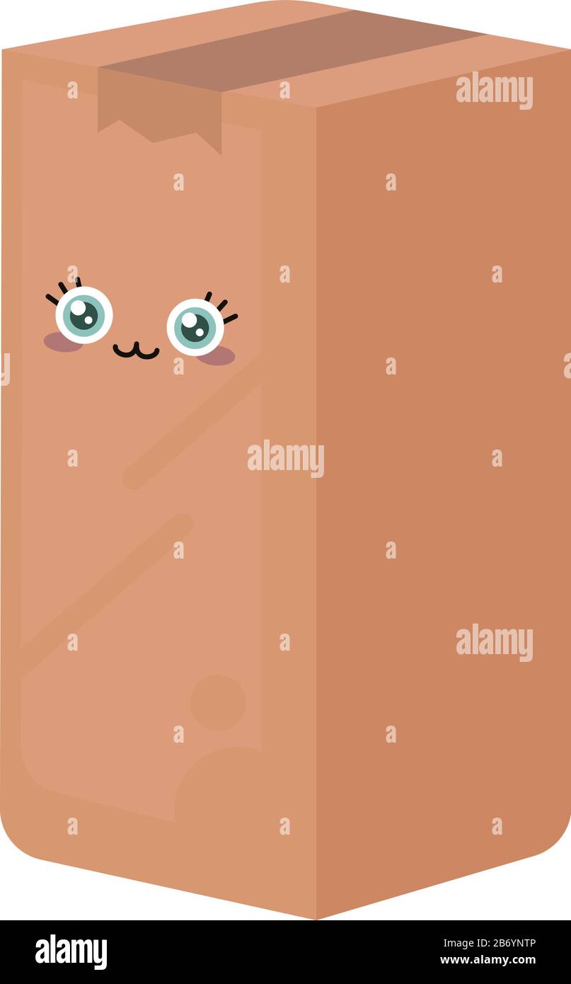 Happy box, illustration, vector on white background Stock Vector Image ...