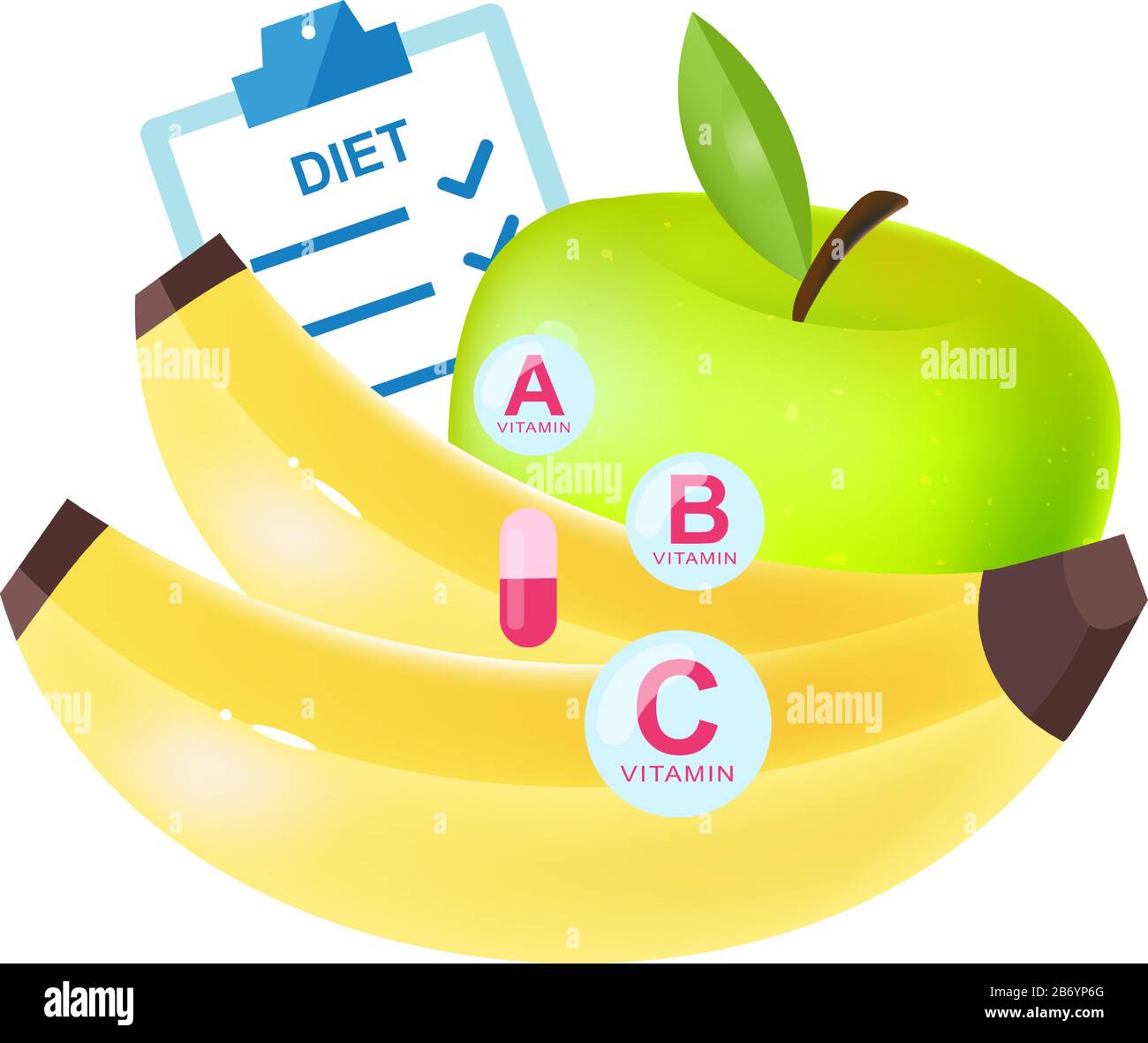 Dietary nutrition flat vector illustration Stock Vector Image & Art - Alamy