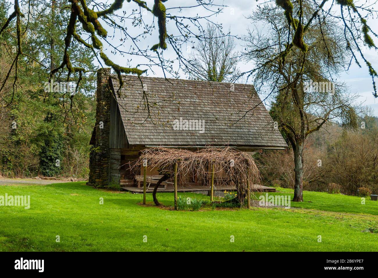 Historical Log Cabin, part of the US National Register of Historic ...