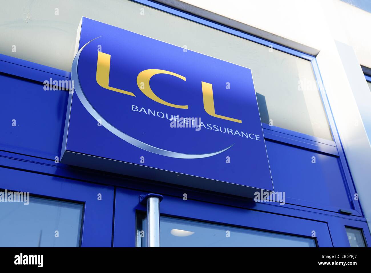 Bordeaux , Aquitaine / France - 02 21 2020 : LCL sign office store ...