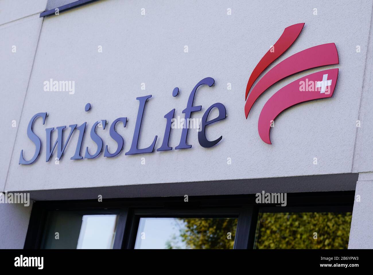 Bordeaux , Aquitaine / France - 10 25 2019 : sign Swiss Life logo ...