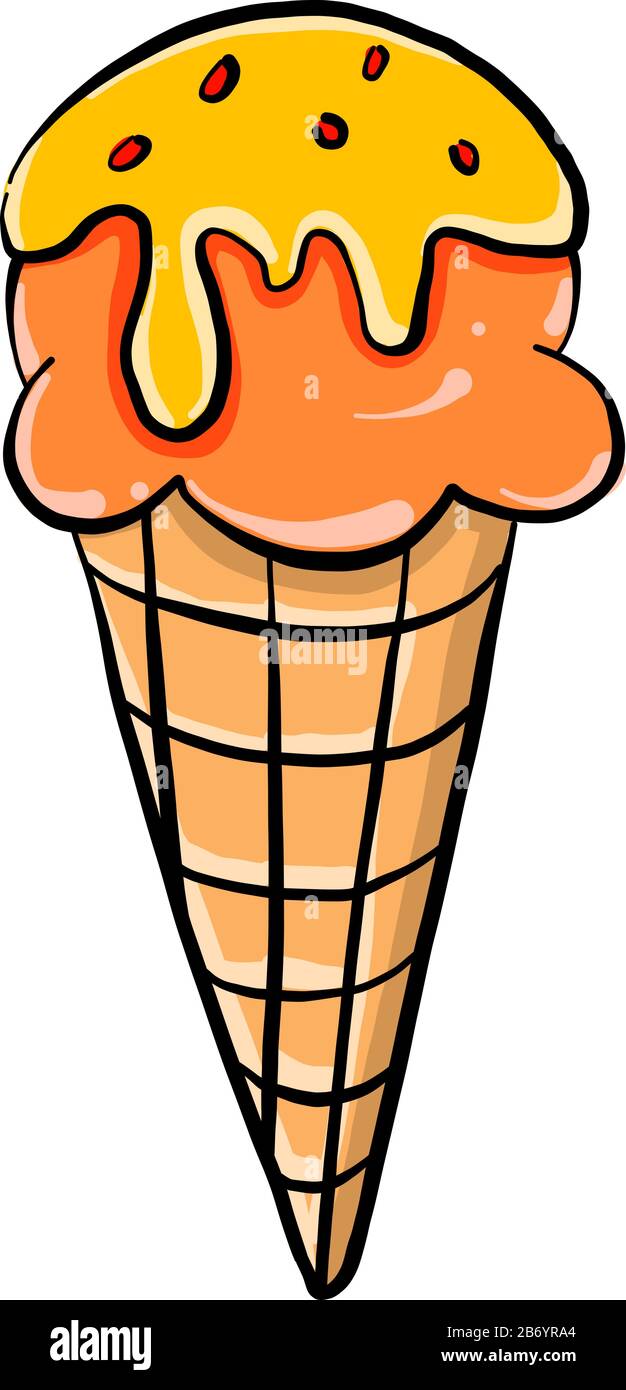 Slice white chocolate caramel Stock Vector Images - Alamy