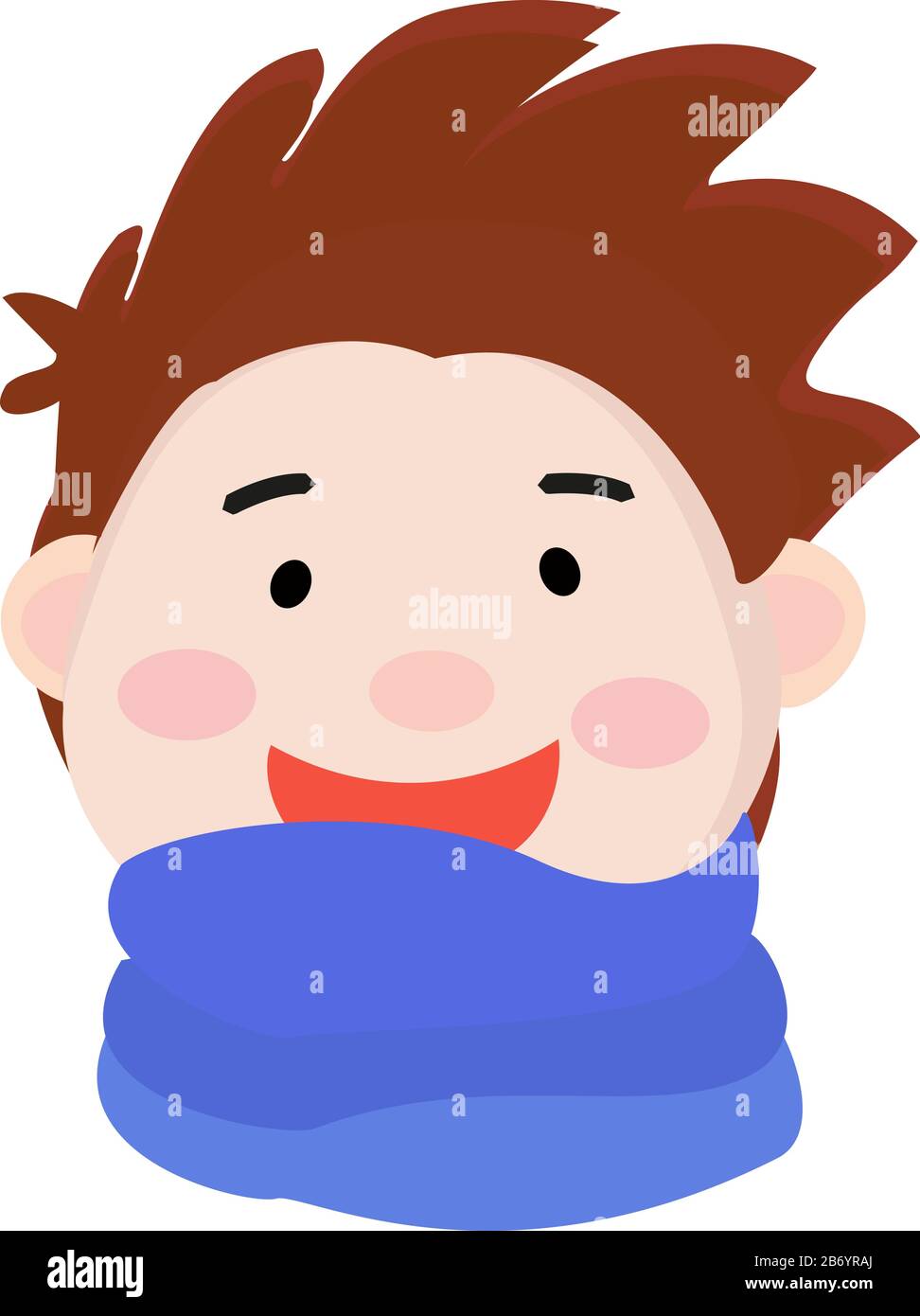 Cute boy scarf Stock Vector Images - Alamy