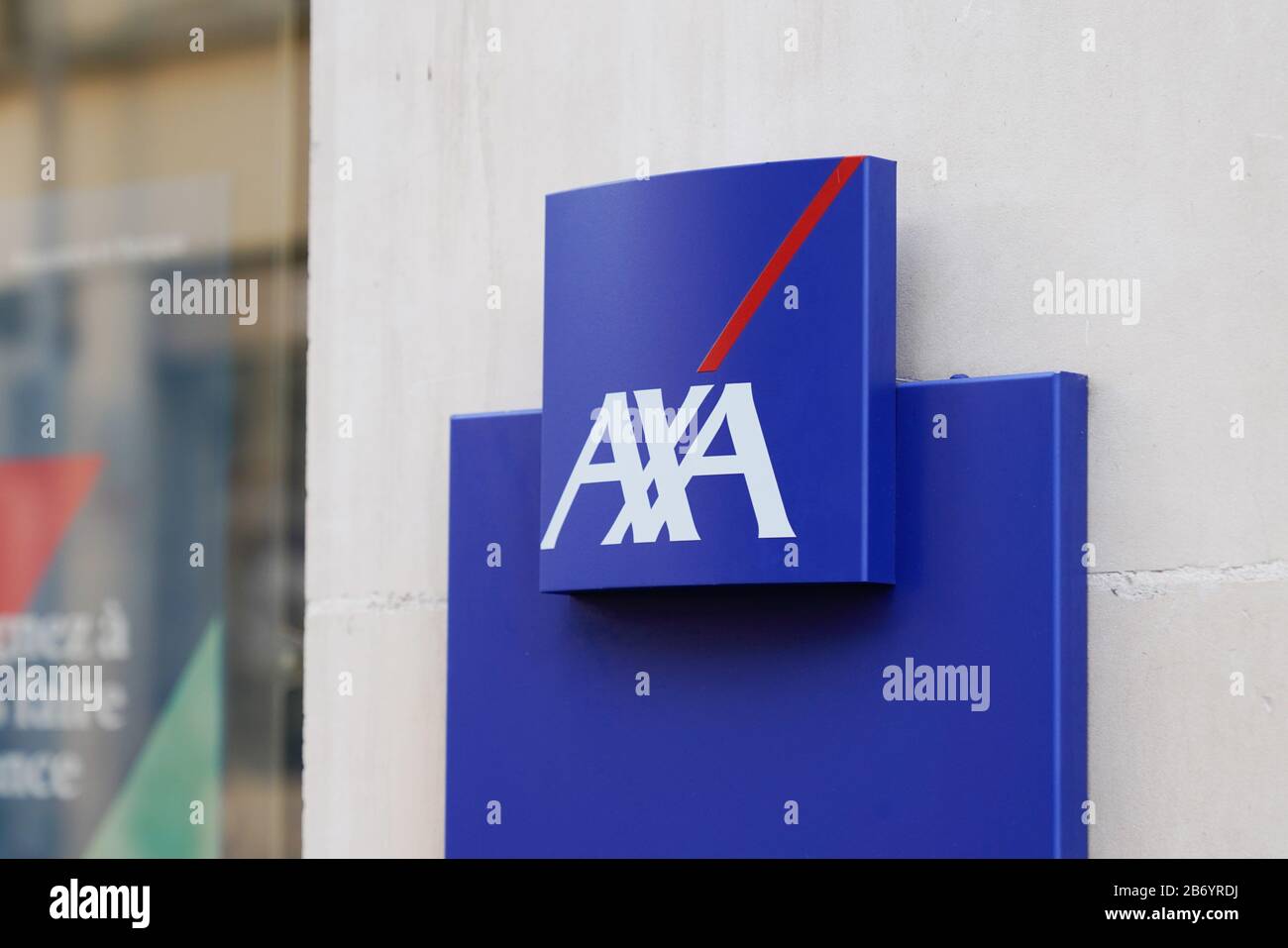 Axa logo design hi-res stock photography and images - Alamy