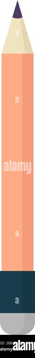 Pencil, illustration, vector on white background Stock Vector Image ...