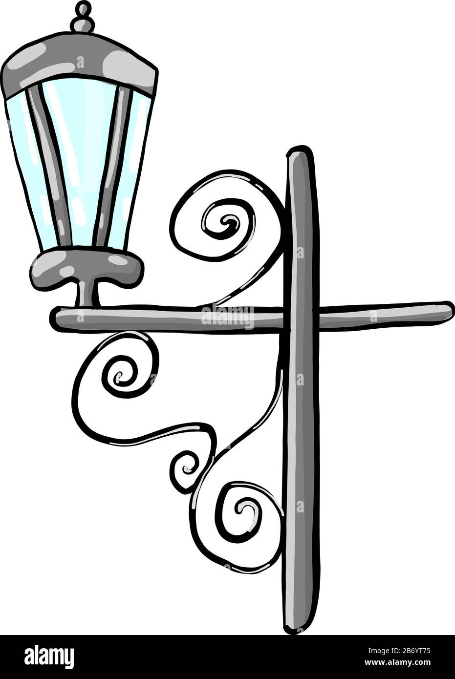 Street lantern lamppost on Stock Vector Images - Alamy