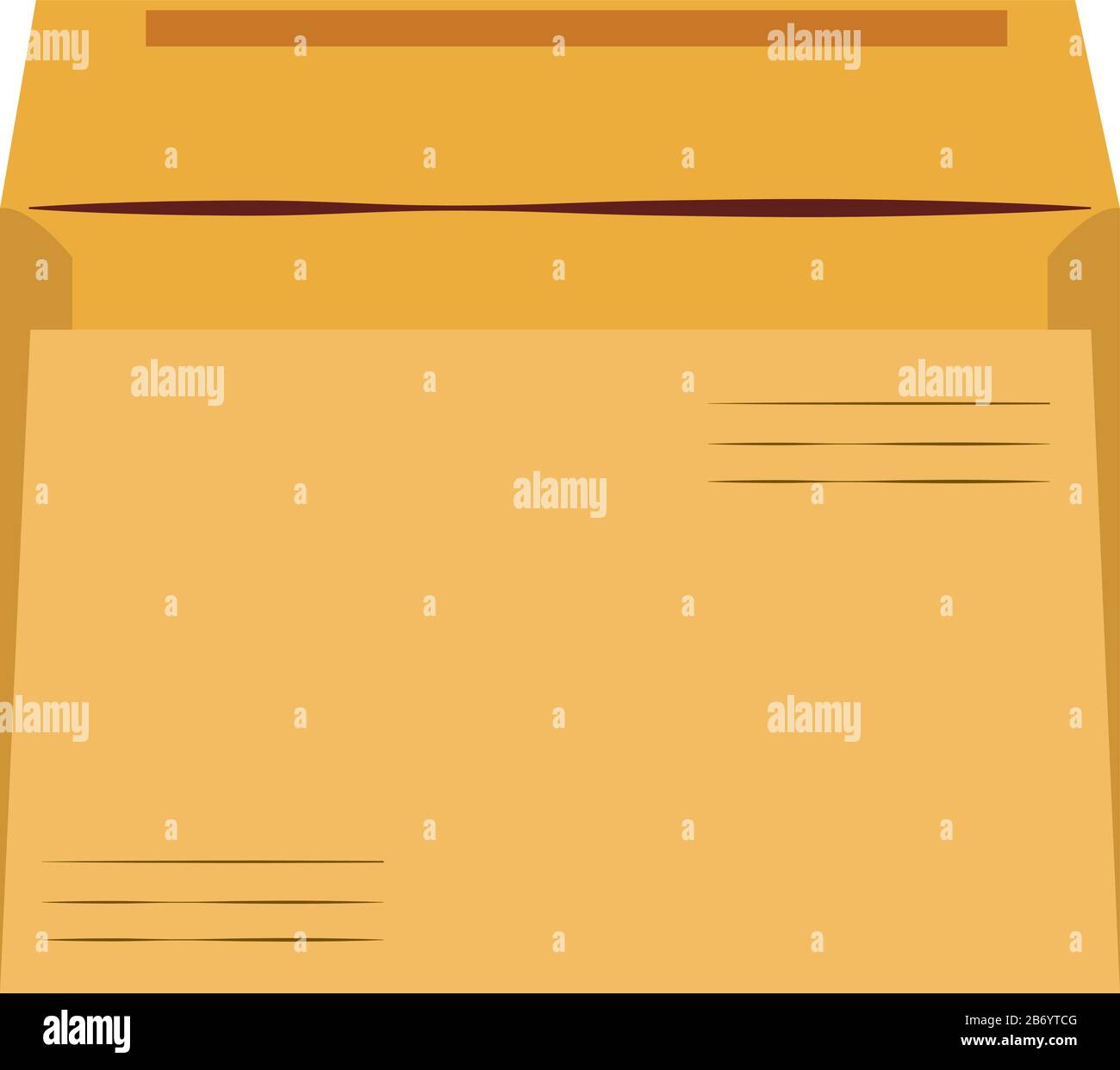 Letter envelope, illustration, vector on white background Stock Vector ...