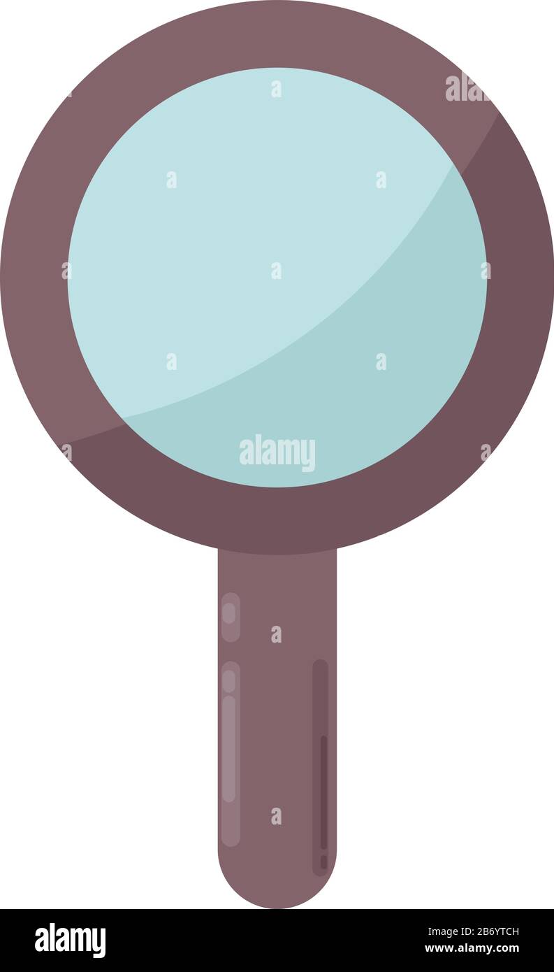 Magnifier tool, illustration, vector on white background Stock Vector ...