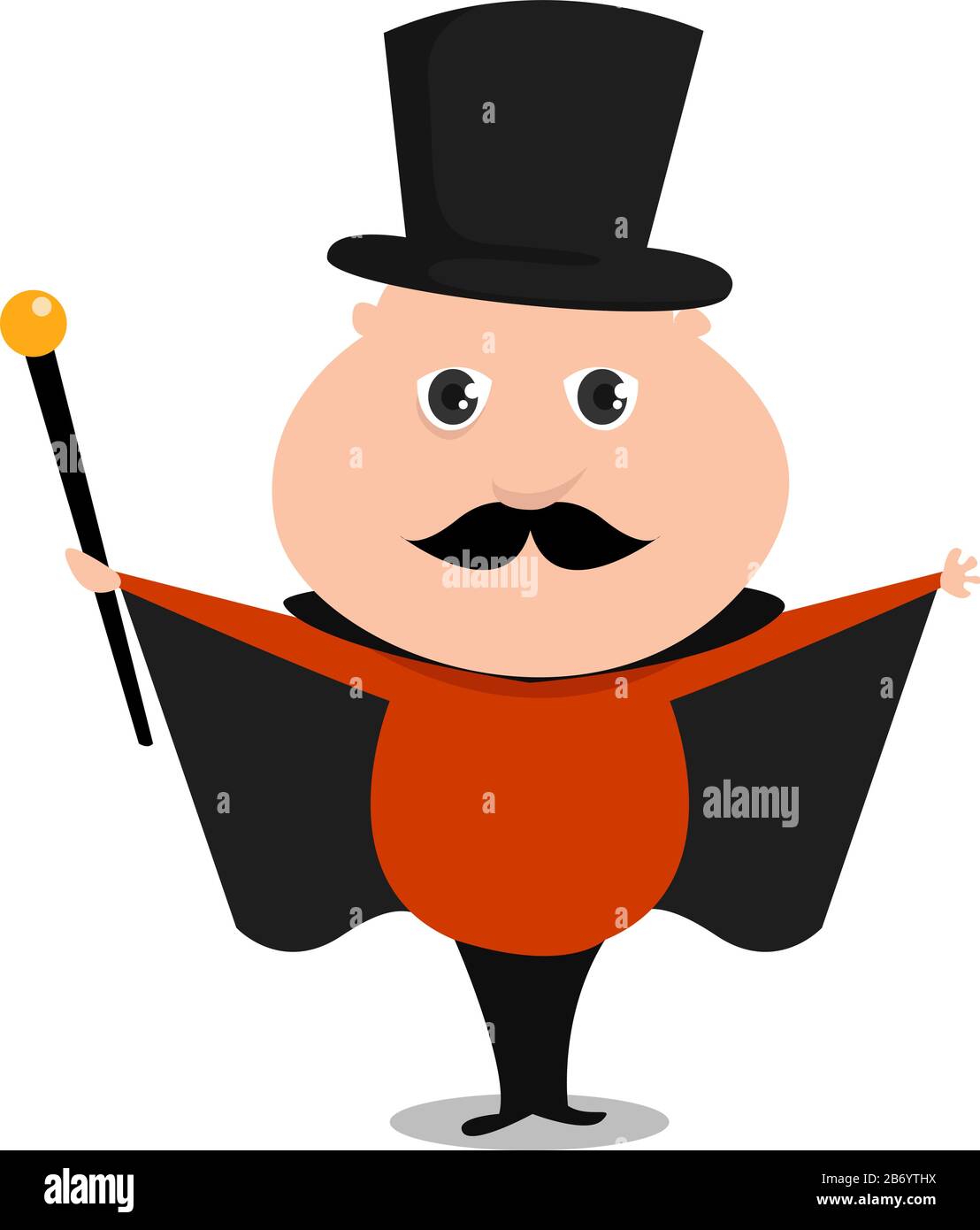 Magician man, illustration, vector on white background Stock Vector ...