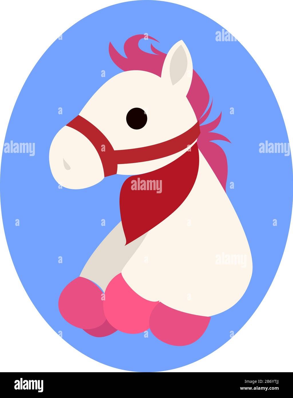 Pink toy, illustration, vector on white background Stock Vector Image ...