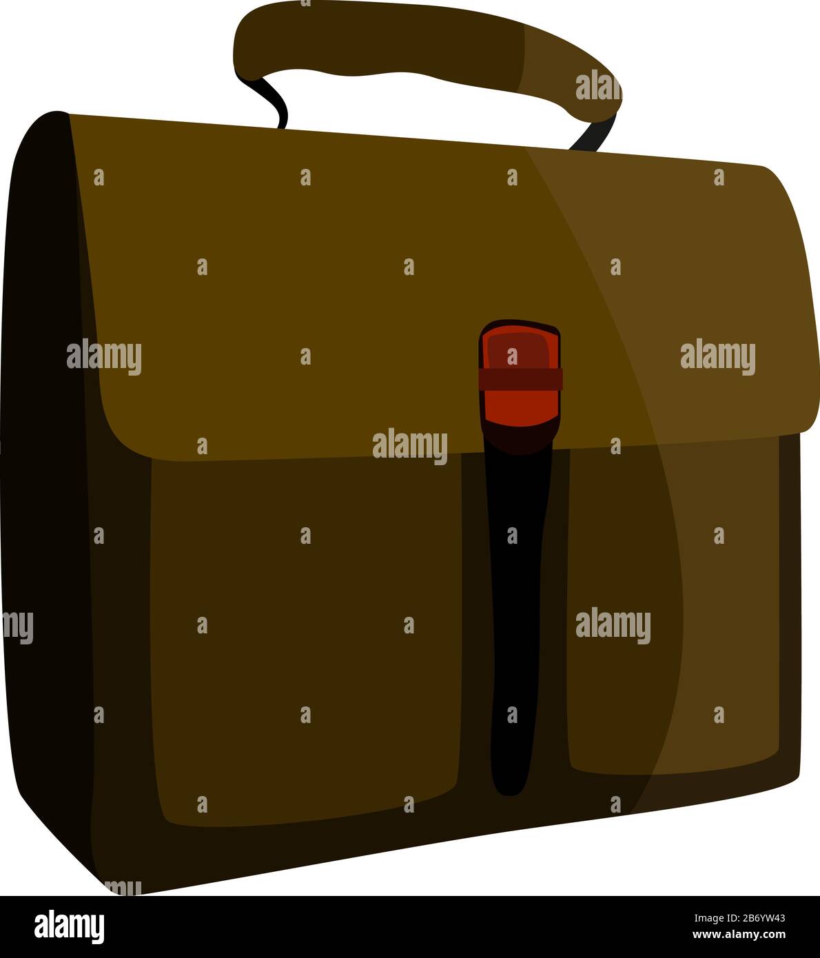 Work bag, illustration, vector on white background Stock Vector Image ...