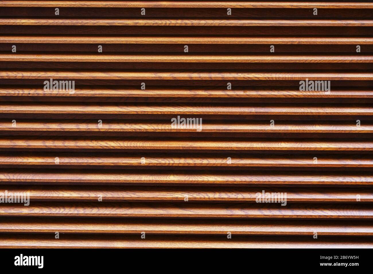 Brown louvre with horizontal lines as texture background, backing Stock ...