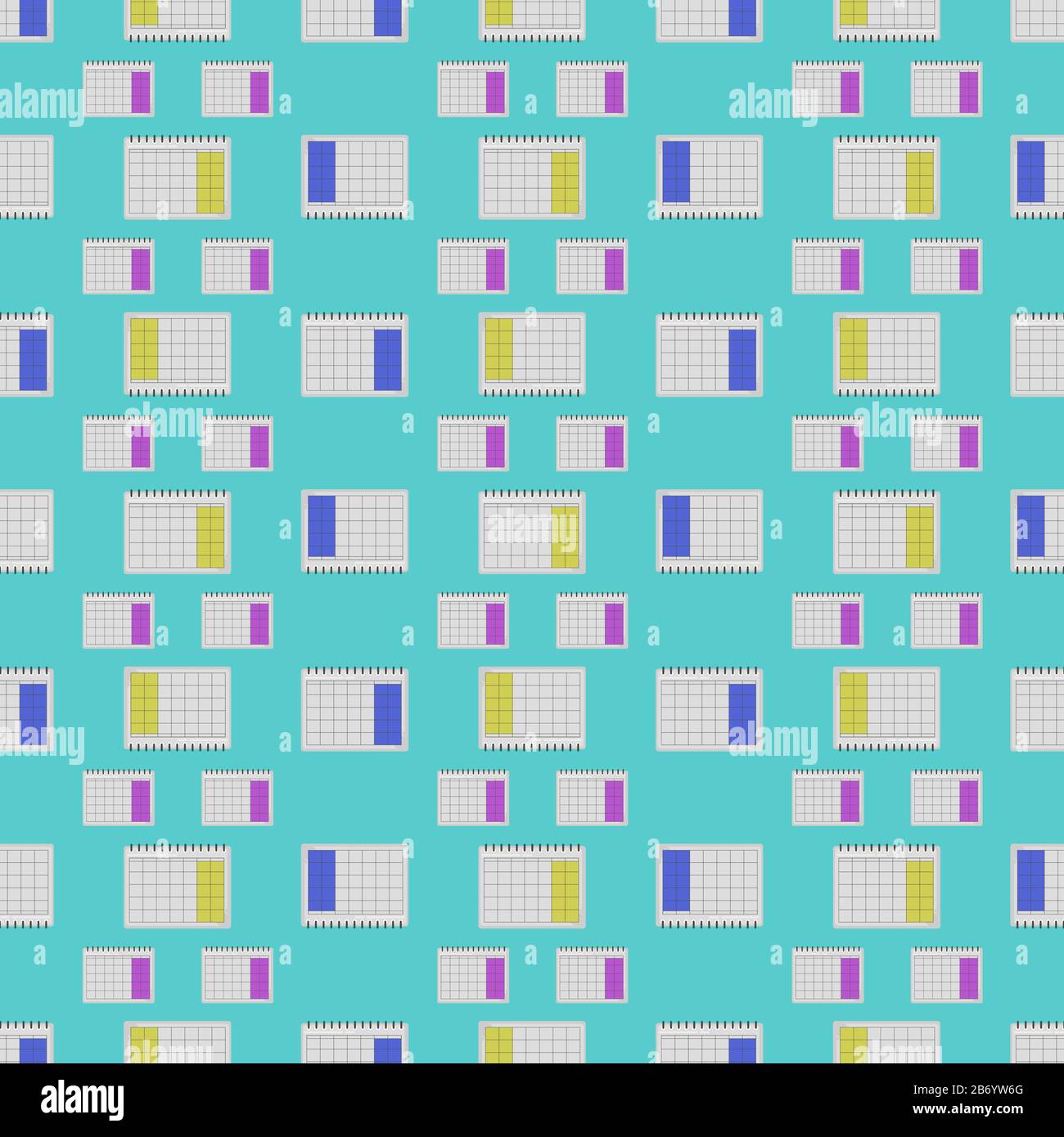 Calendar pattern, illustration, vector on white background Stock Vector ...