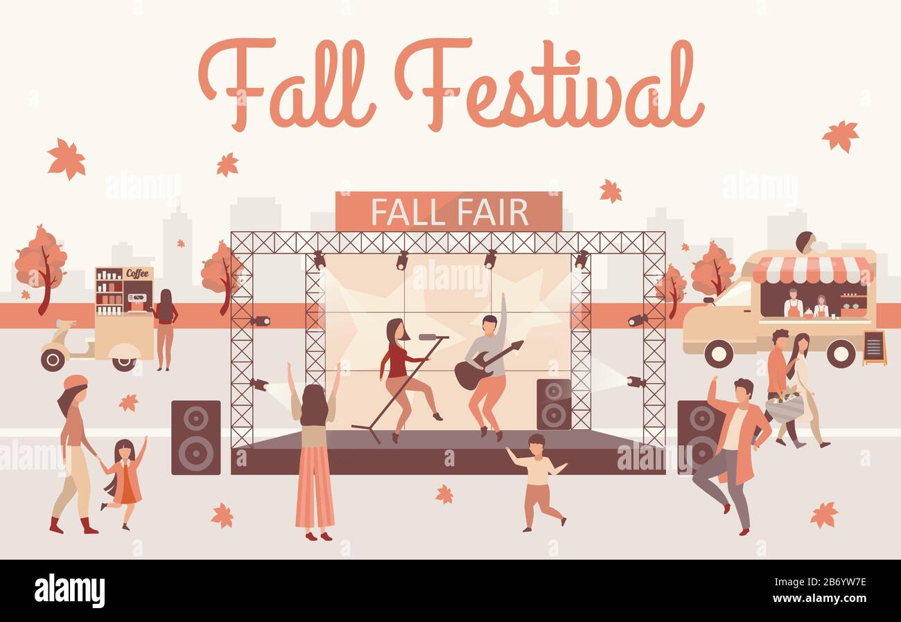 Fall festival flat illustration Stock Vector Image & Art - Alamy