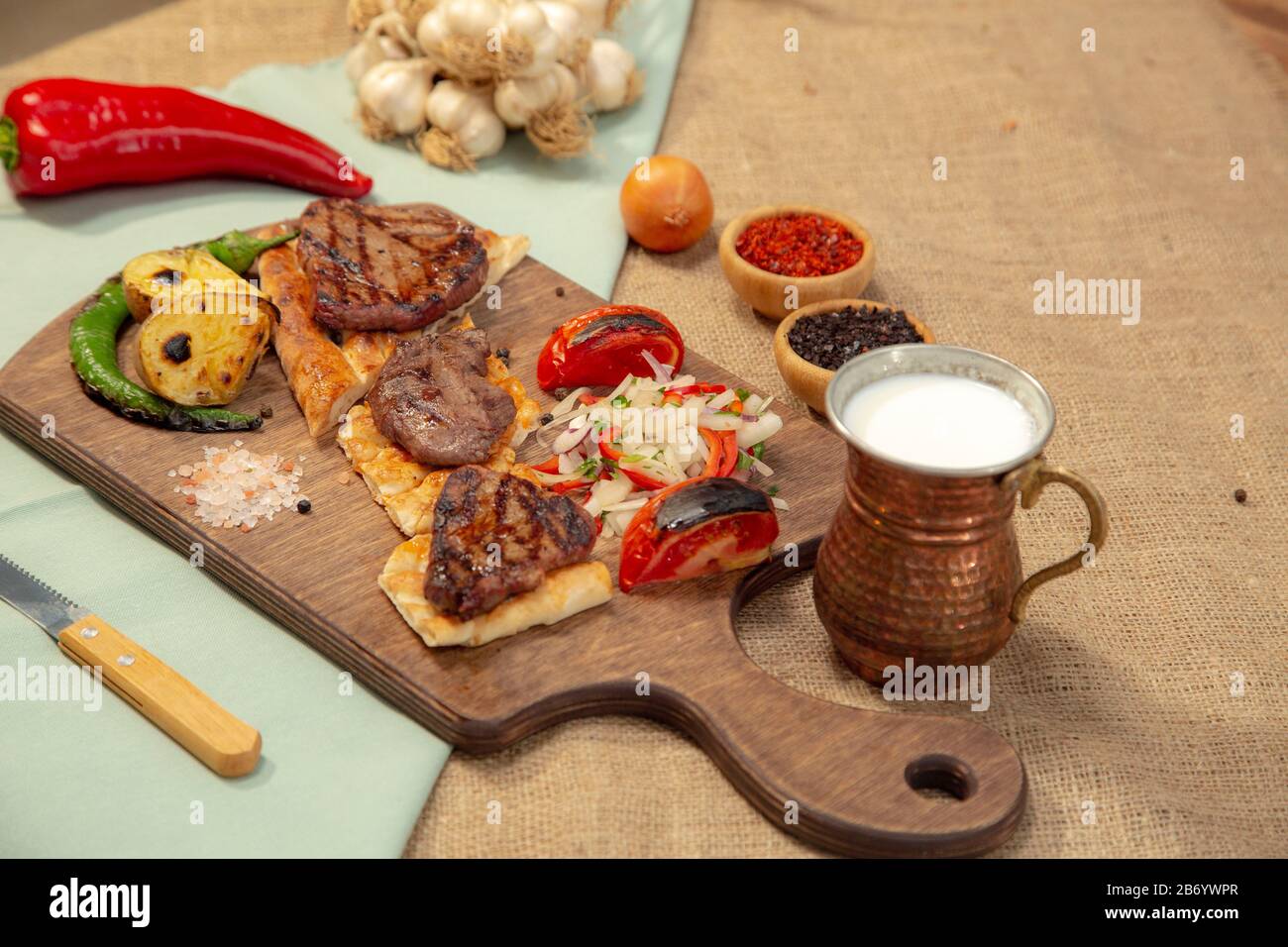 Food kebab from turkish cuisine Stock Photo - Alamy