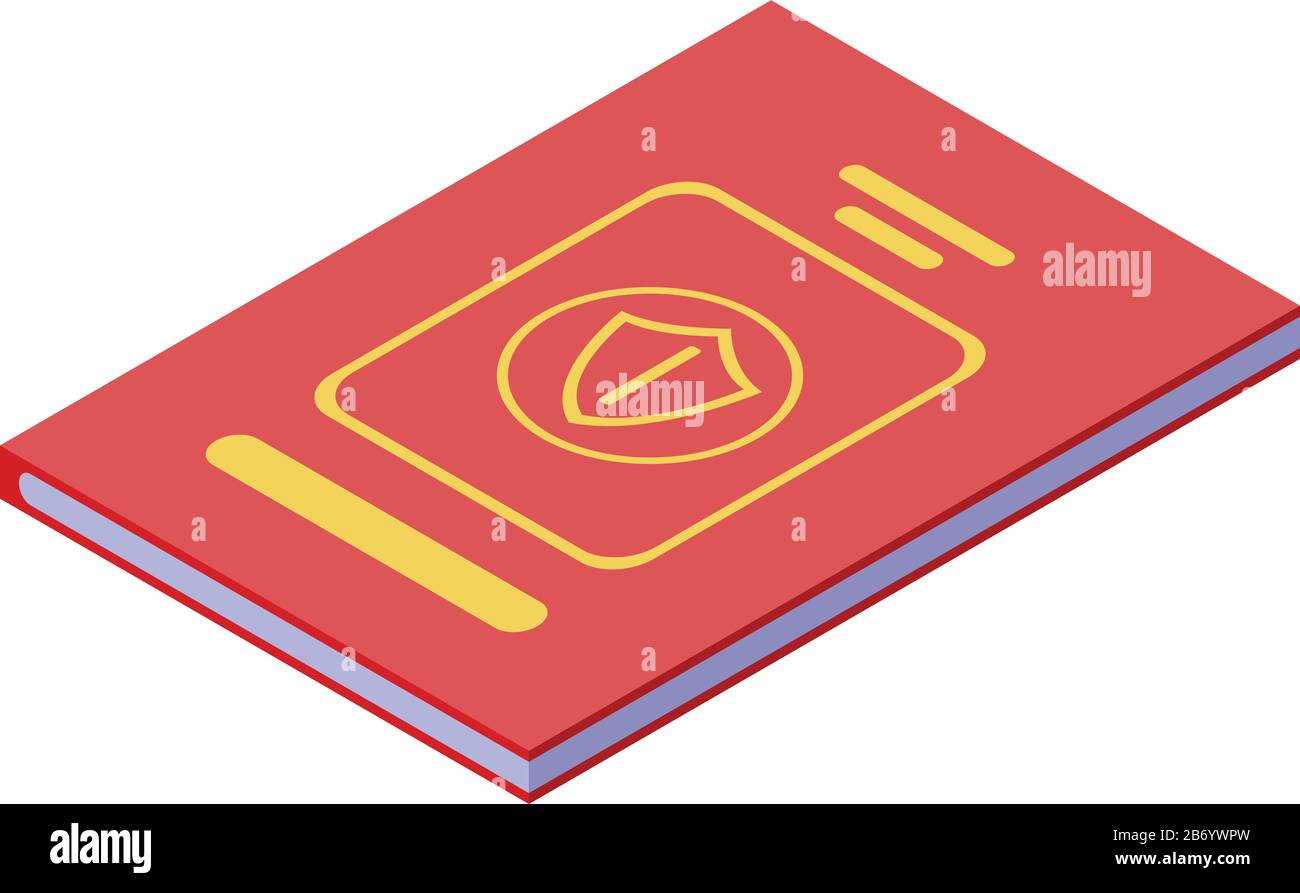 Biometric passport icon, isometric style Stock Vector Image & Art - Alamy