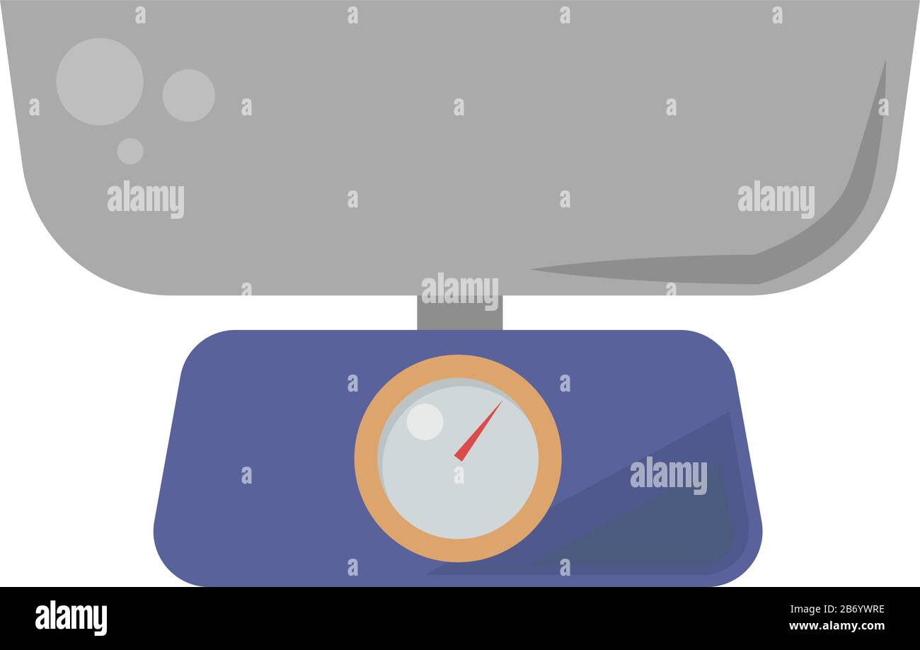 Blue scale, illustration, vector on white background Stock Vector Image ...