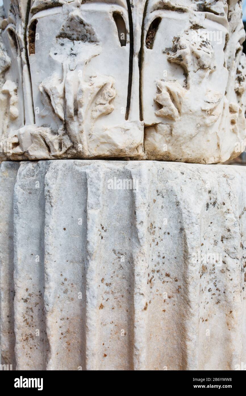 Beautiful and graceful ornament of columns, an element of buildings ...