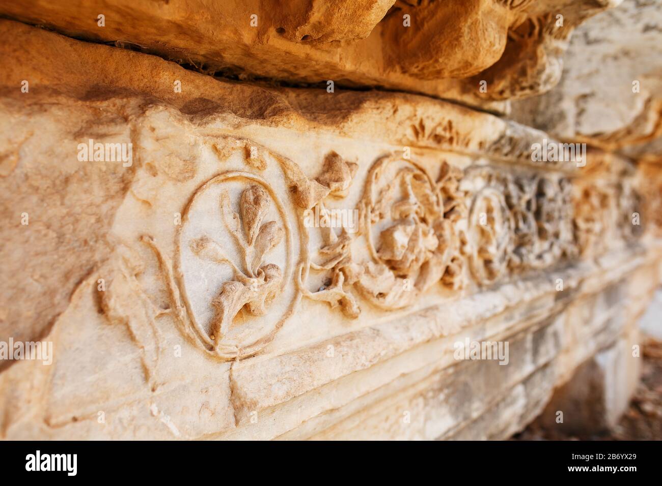 Beautiful and graceful ornament, an element of buildings. Parts of the ...