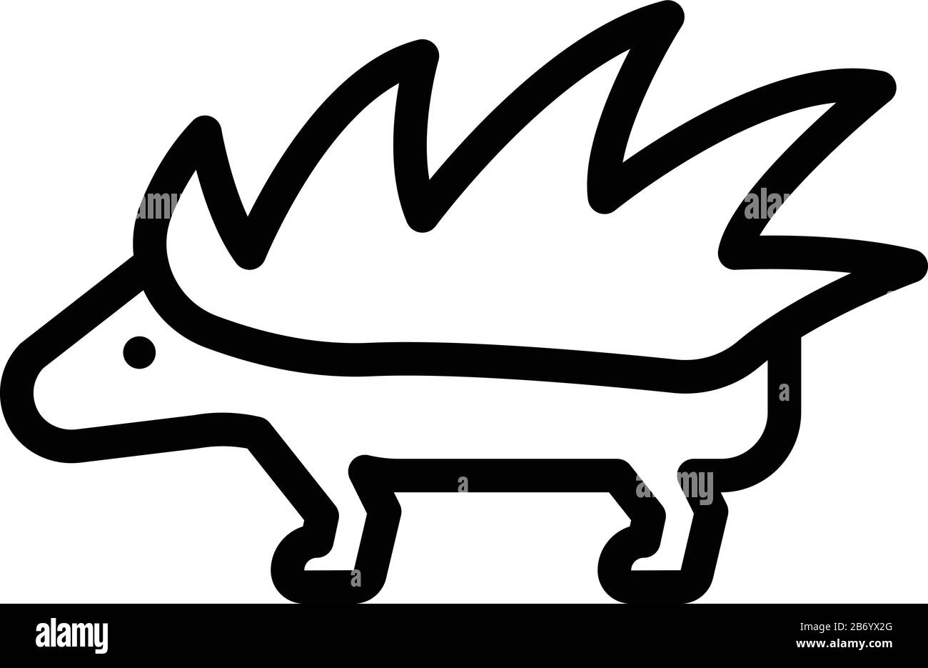 Porcupine icon, outline style Stock Vector Image & Art - Alamy