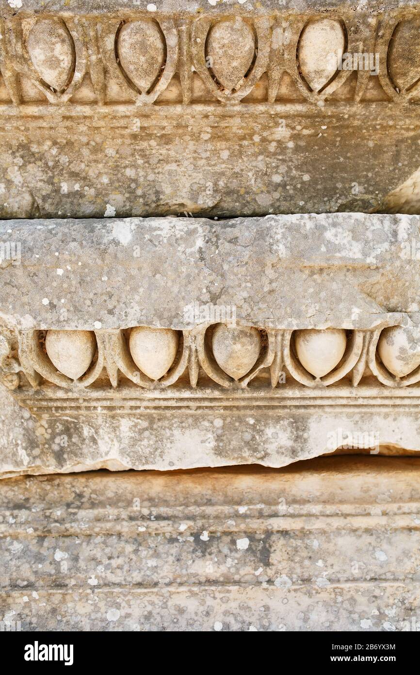 Beautiful and graceful ornament, an element of buildings. Parts of the ...