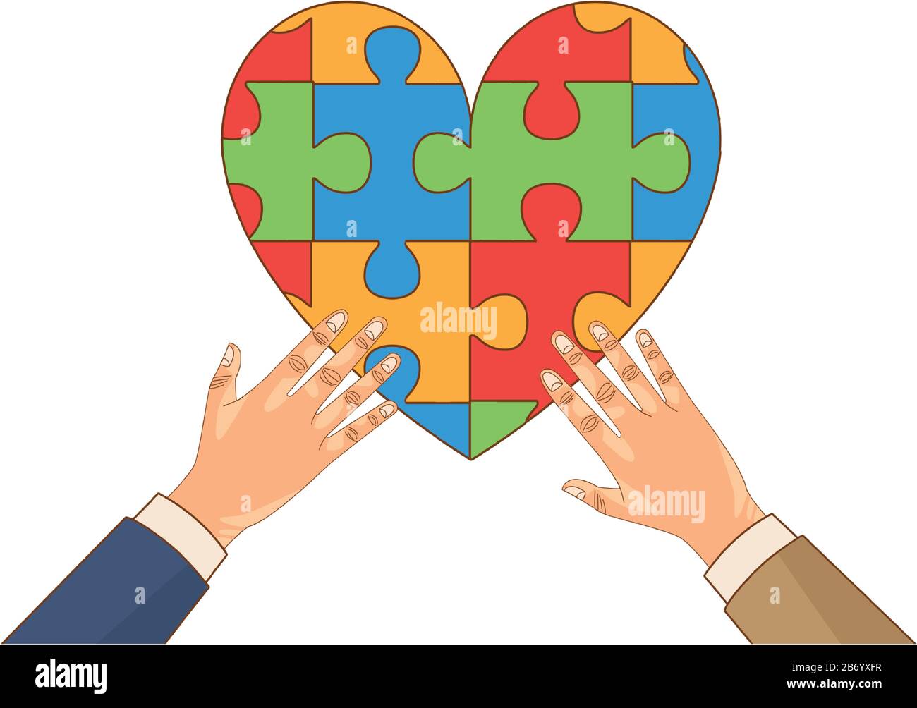 Human heart jigsaw puzzle pieces hi-res stock photography and images ...
