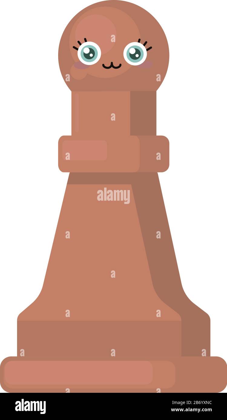 Chess pawn, illustration, vector on white background Stock Vector Image ...