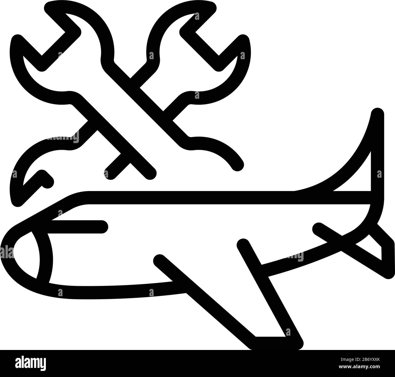 Airport repair maintenance jet Stock Vector Images - Alamy