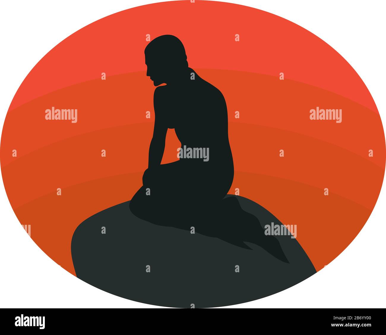 Rock on the water Cut Out Stock Images & Pictures - Alamy