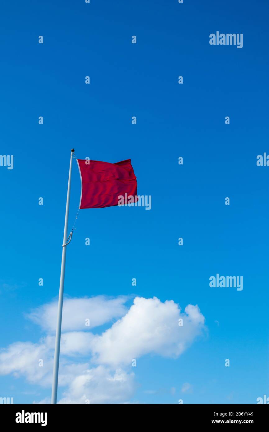 Red warning flag copy hi-res stock photography and images - Alamy