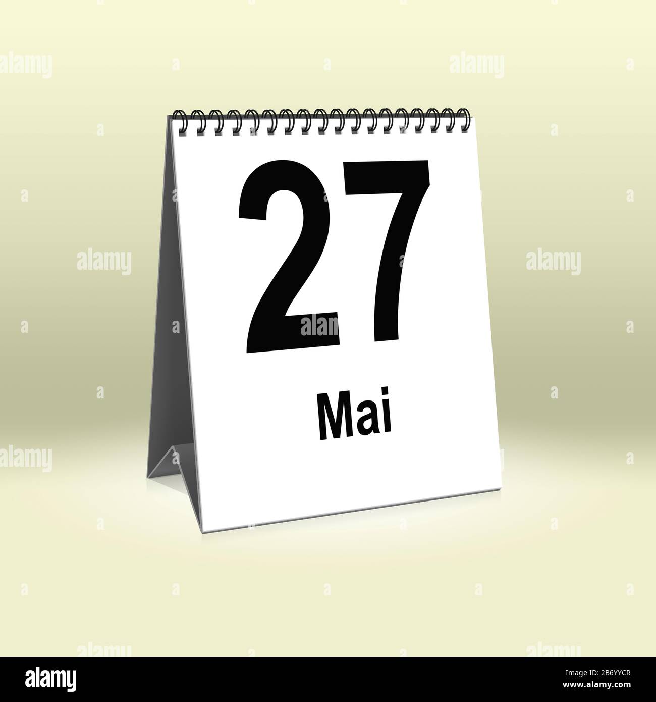 A calendar in German language shows May 27th | Ein Kalender für den ...