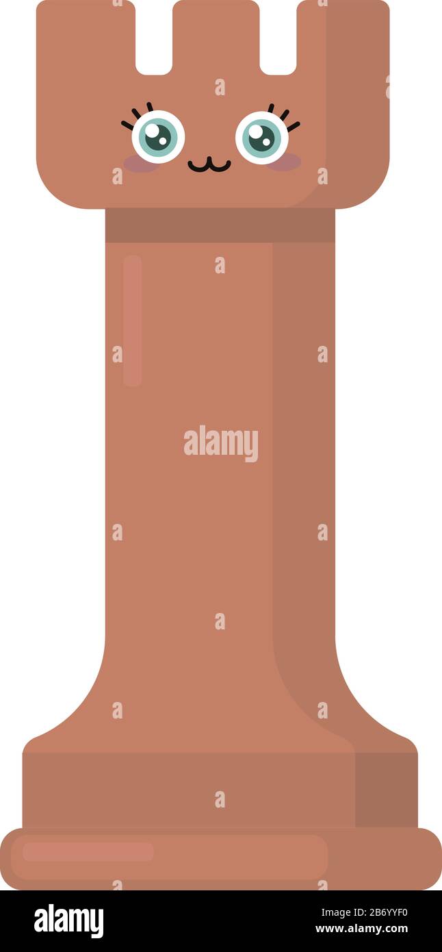 Mini tower, illustration, vector on white background Stock Vector Image ...