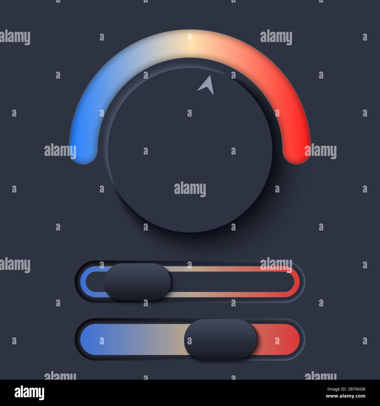 Neumorph UI kit Stock Vector Image & Art - Alamy